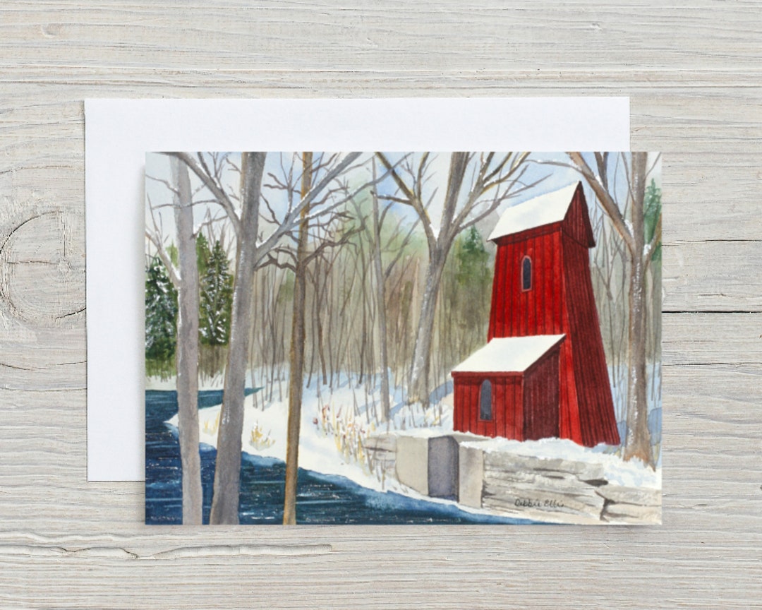 Sheave Tower Christmas Card- Greeting Card - Winter Card - Sheave Tower ...