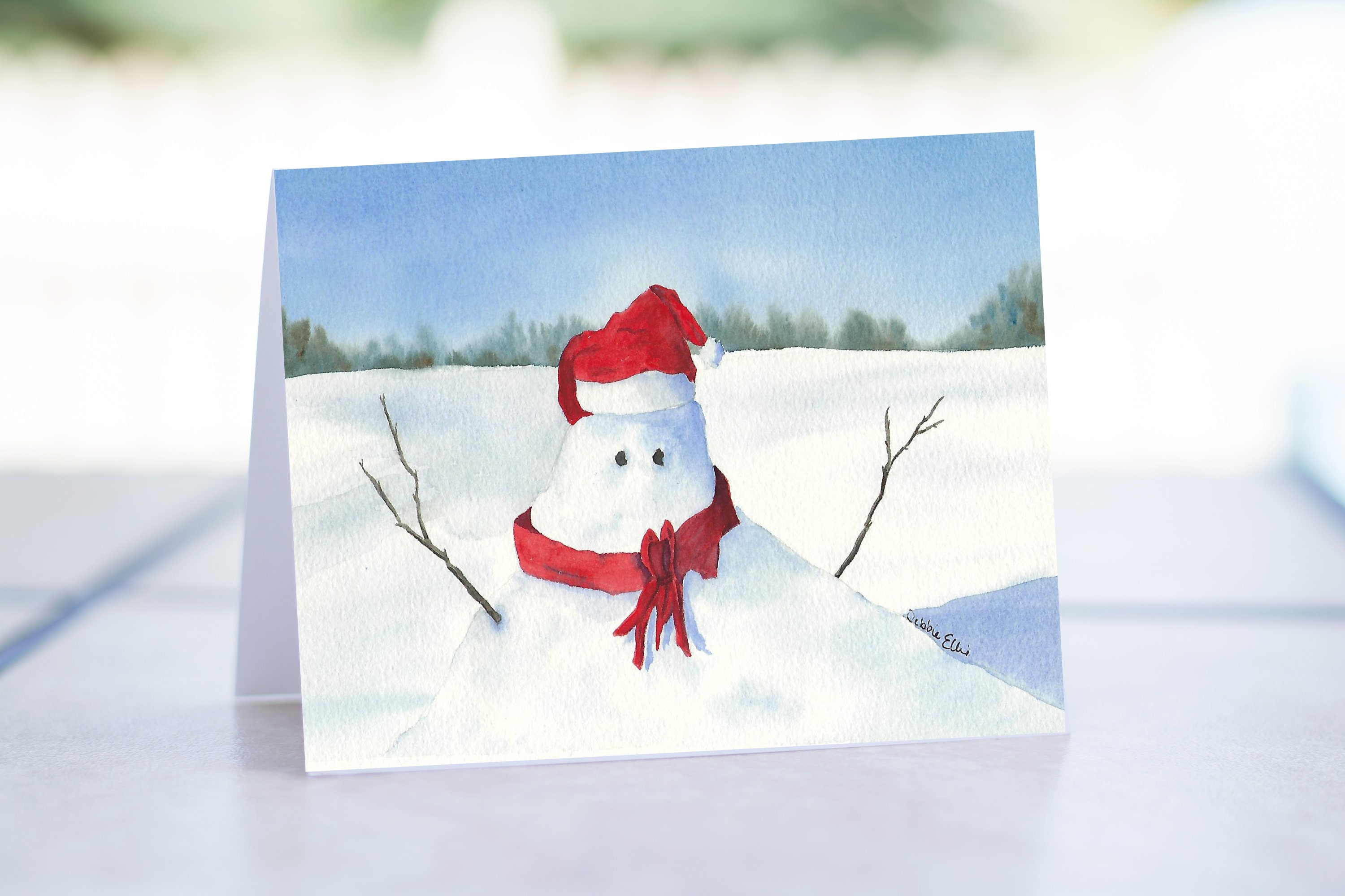 Snow Lady - Christmas Card - Greeting Card - Greeting Card - Snow Lady ...