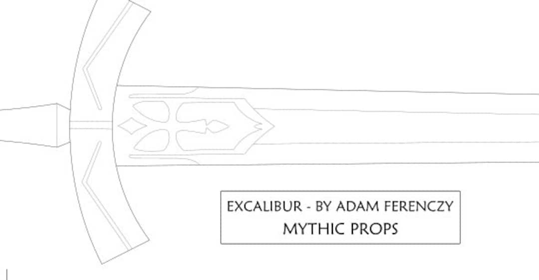Excalibur [fate/stay Night] Blueprint - Etsy
