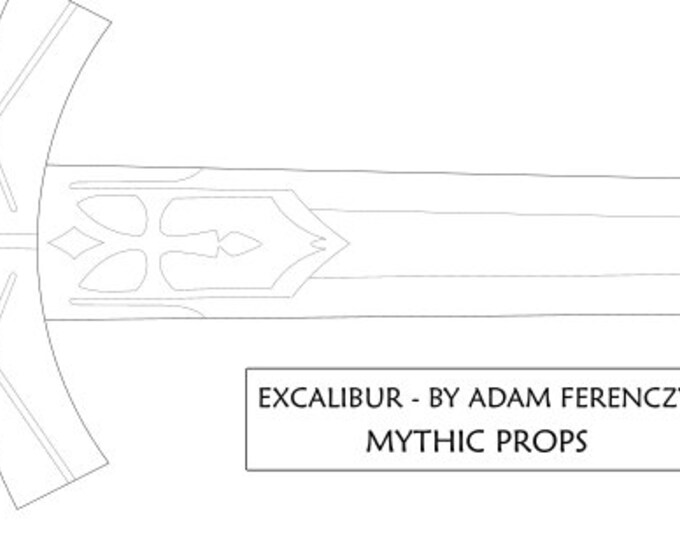 Caliburn Sword and Scabbard Digital Blueprint - Etsy Canada
