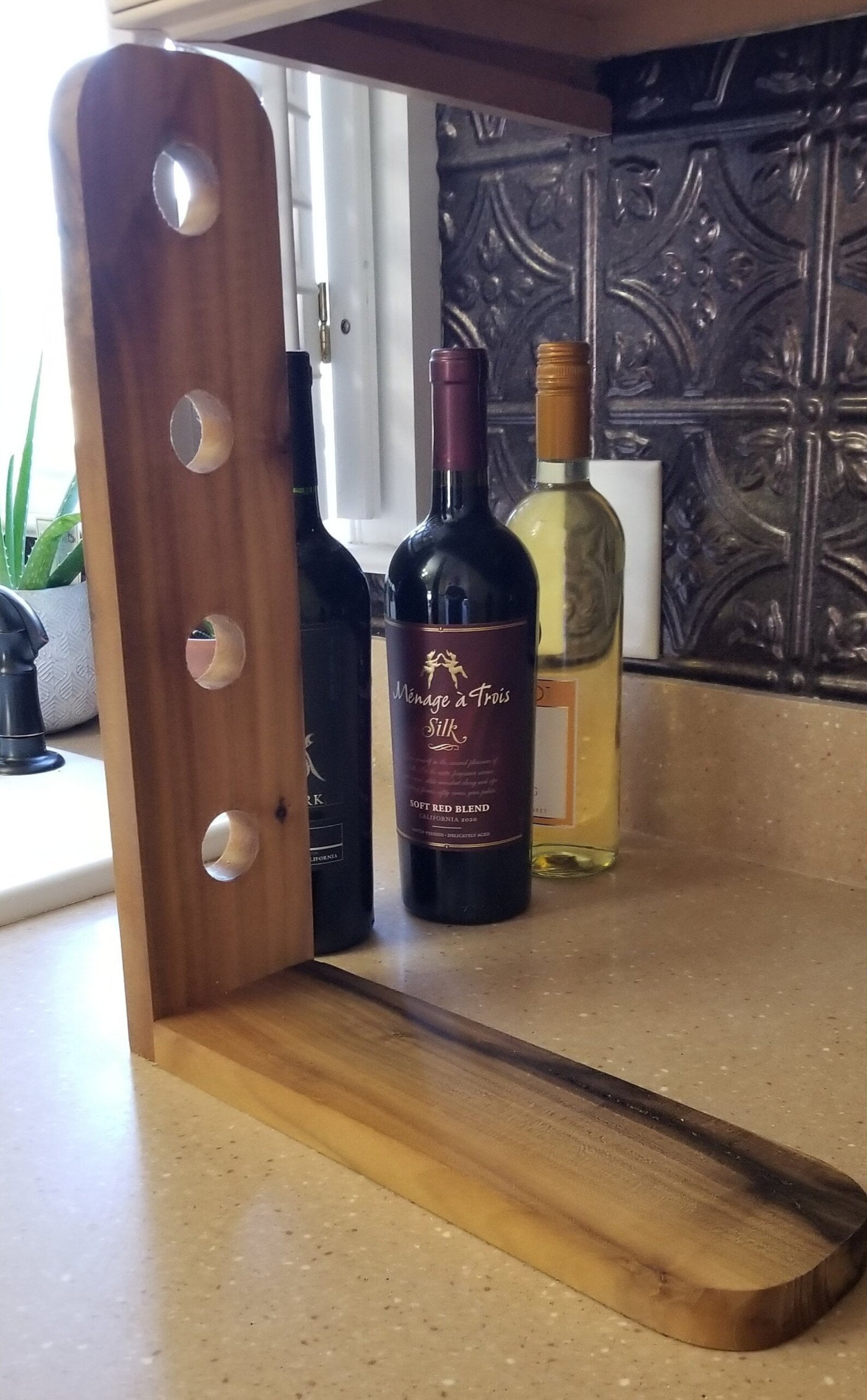 Four Bottle Wine Rack - Etsy