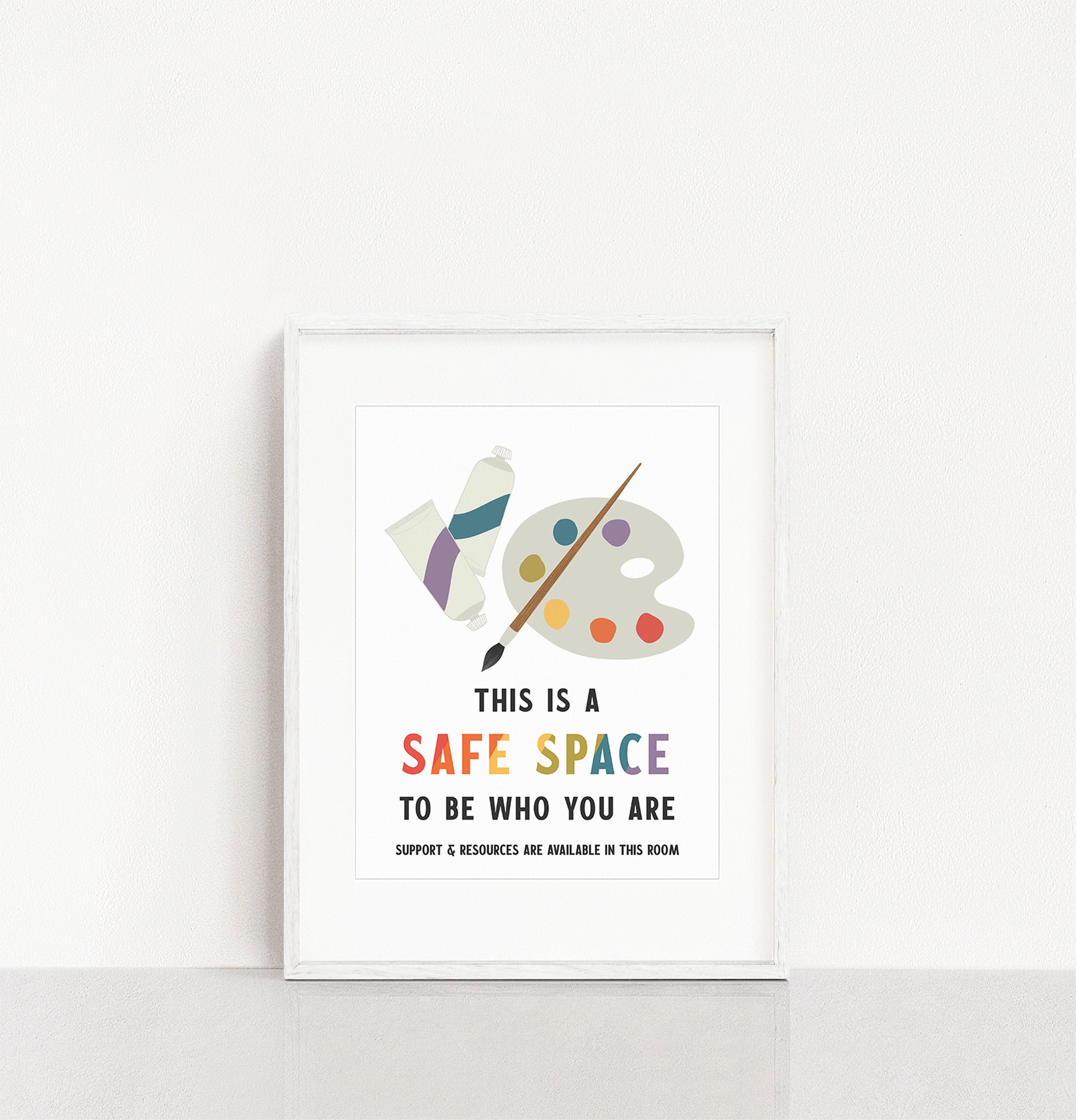 Safe Space Poster Instant Download LGBTQ Class Printable | Etsy