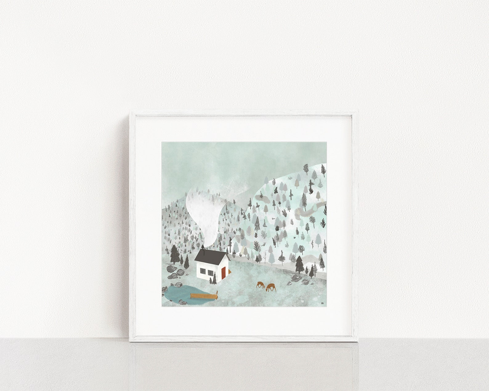 Cozy Winter Cabin Digital Download Print Printable - Etsy