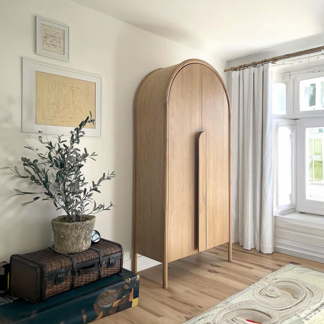 Storage Cabinet With Doors and Shelves Wood Wardrobe Cabine Furniture ...