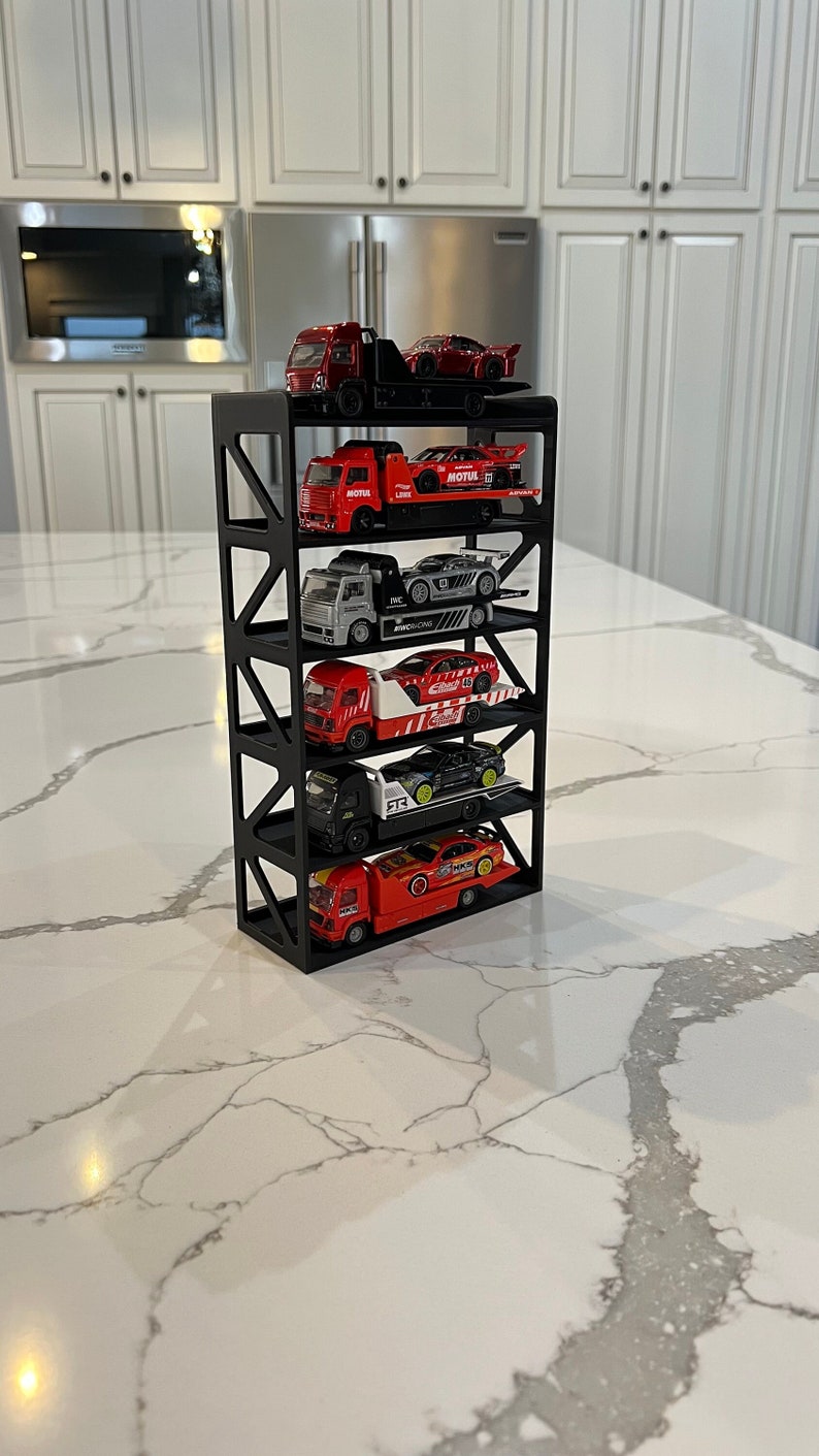 Hotwheel Team Transport 6 Car Display Stand W Hidden Wall Mounting Hole ...