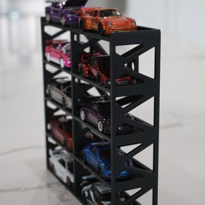 Hotwheel 10 Car Display Stand Industrial Design W Hidden Wall Mount ...