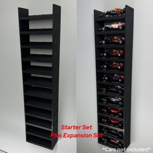 V2 6 Car Tilted Bburago 1:43 1/43 F1 Formula 1 Race Car Display Stand W ...