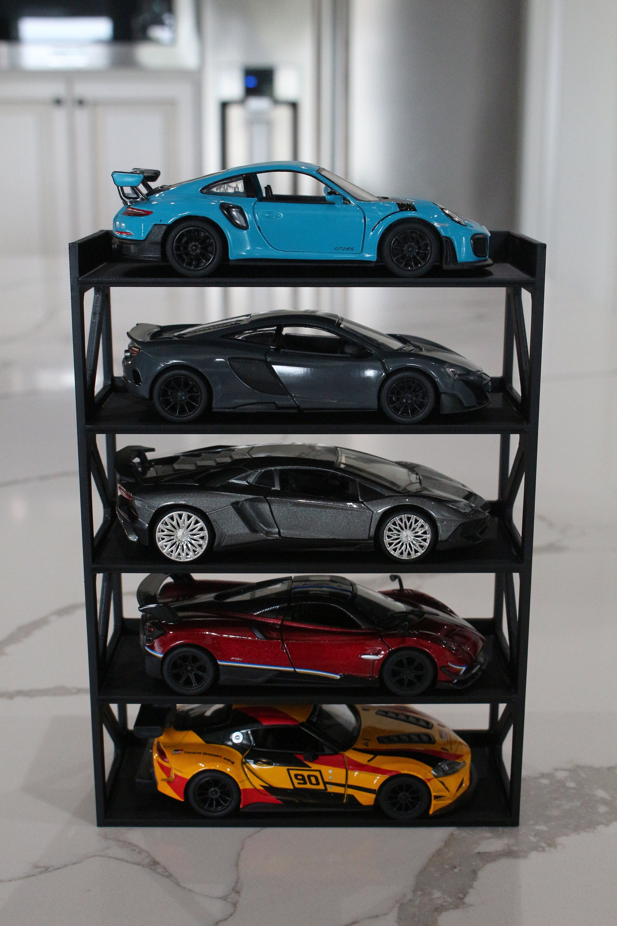 1/32-1/43 Diecast 5 Car Display Stand W Wall Mount Hanging - Etsy Canada