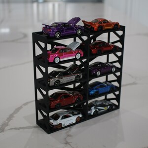 Hotwheel 10 Car Display Stand Industrial Design W Hidden Wall Mount ...
