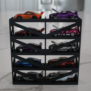 Hotwheel 10 Car Display Stand Industrial Design W Hidden Wall Mount ...