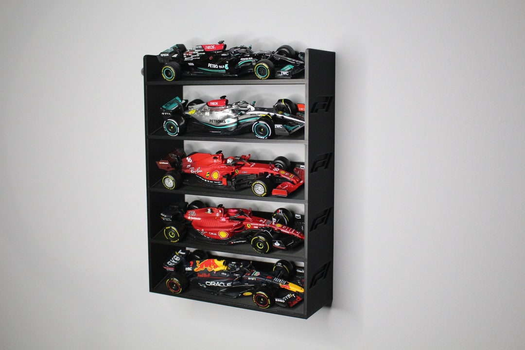 V1 5 Car Tilted 1:43 1/43 F1 Race Car Display Stand W Wall Mounting ...