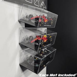 Bburago 1/24 F1 Car Display Shelf: 15 Degree Tilted Wall Mount - Etsy