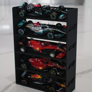 V1 5 Car Tilted 1:43 1/43 F1 Race Car Display Stand W Wall Mounting ...