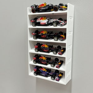 V1 6 Car Tilted 1:43 1/43 F1 Race Car Costco Display Stand Wall Mount ...