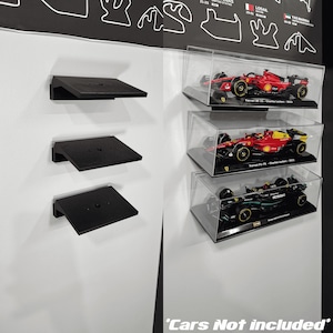 Bburago 1/24 F1 Car Display Shelf: 15 Degree Tilted Wall Mount - Etsy
