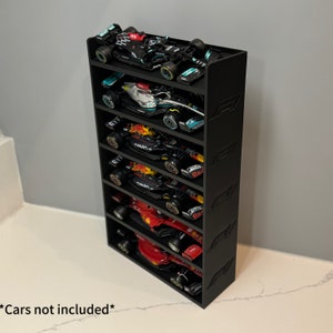 6 Car Angled 1:43 1/43 F1 Race Car Costco Display Stand W Wall Mount ...