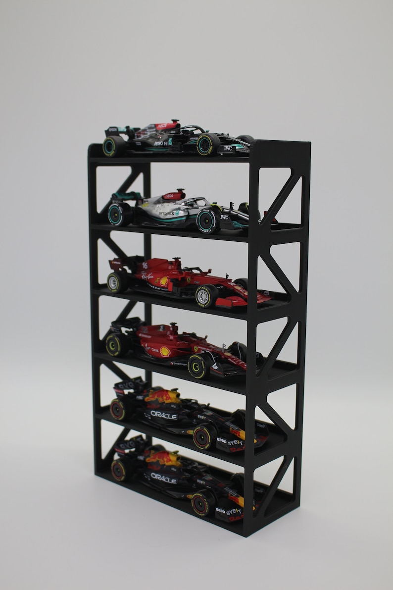 1/43 Bburago F1 Race Car Display Stand: Wall Mountable 6-car Diorama - Etsy