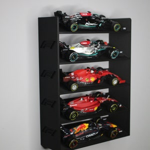 V1 5 Car Tilted 1:43 1/43 F1 Race Car Display Stand W Wall Mounting ...