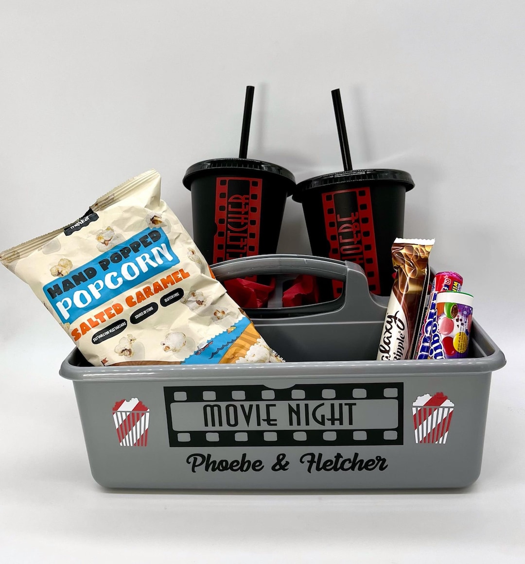 Personalised Movie Night Box, Family Time, Date Night, Girls Night ...