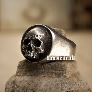 Jester Silver Ring, Skull Ring, Handmade Joker Ring, Scary Jester Silver Ring, Skull Ring, Handmade Joker Ring, Scary