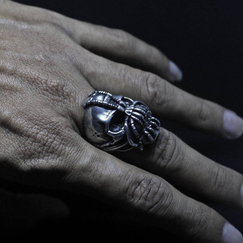 Hand Sculpted Bane Mask Ring : Oxidized Lead Free Pewter Skull - Etsy