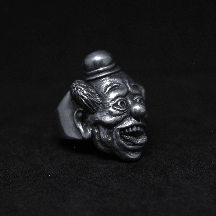 Hand Sculpted Crazy Clown Ring : Oxidized Lead Free Pewter - Etsy
