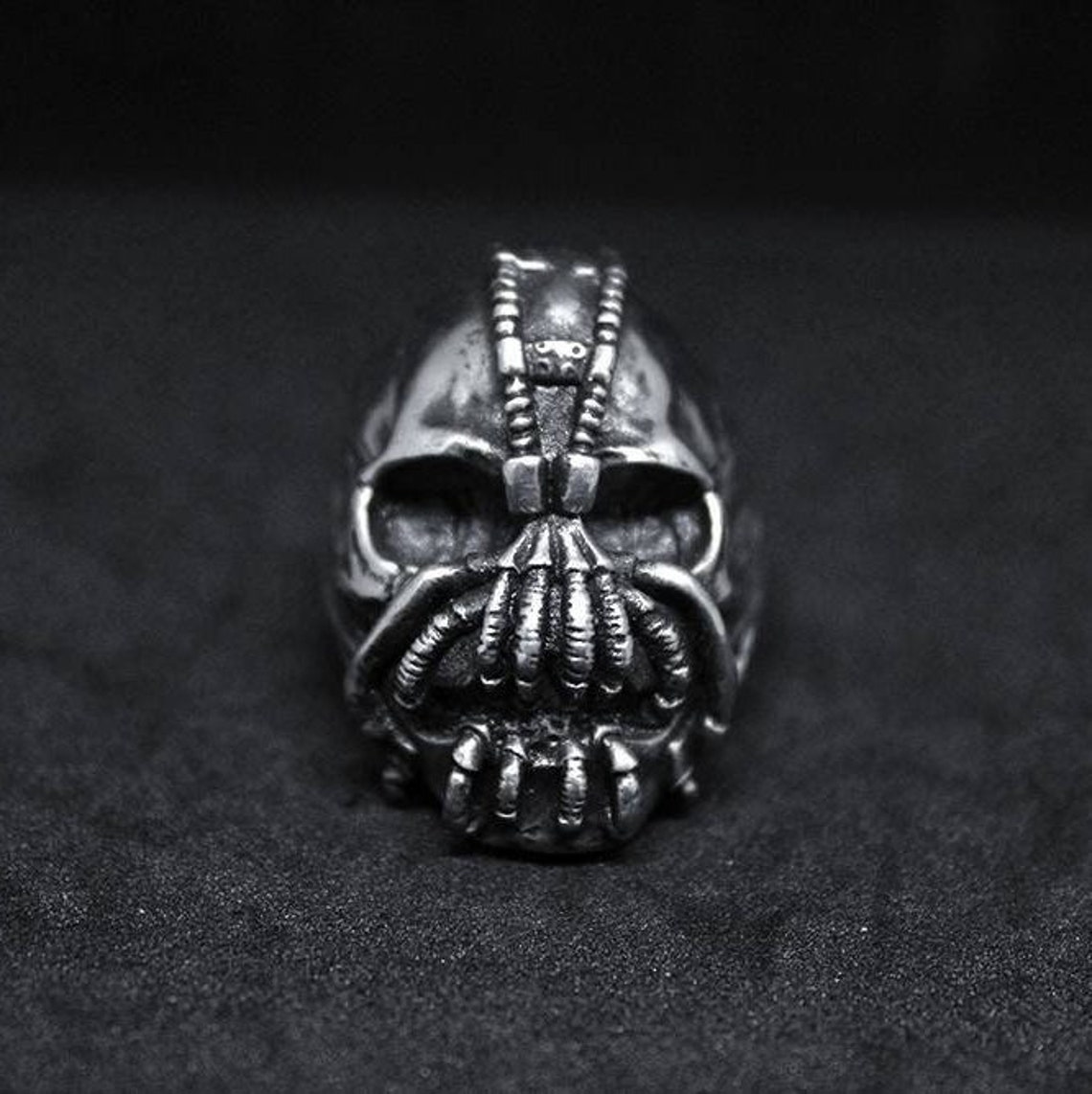 Hand Sculpted Bane Mask Ring : Oxidized Lead Free Pewter Skull - Etsy