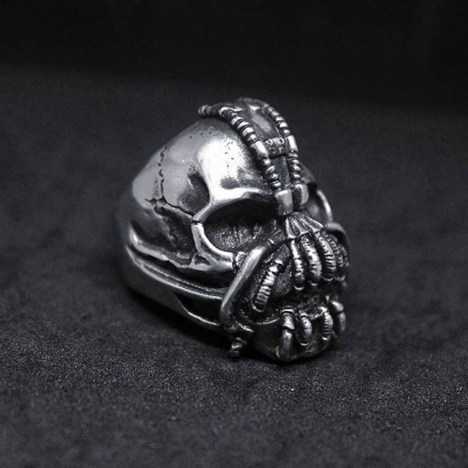Hand Sculpted Bane Mask Ring : Oxidized Lead Free Pewter Skull - Etsy
