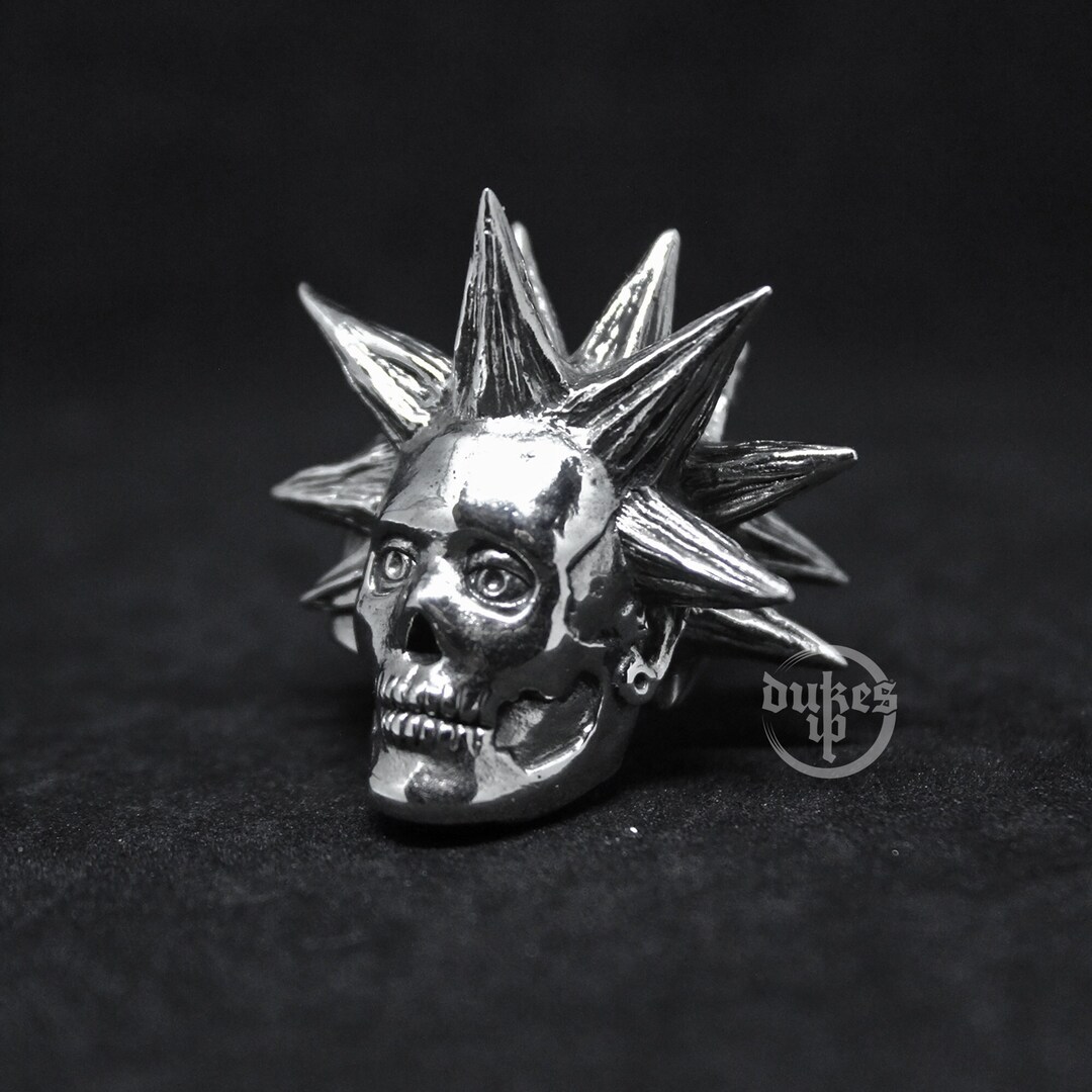 Casey is the Punk Rocker, Spikey Hair Punk Rock Girl, Sugar Skull Ring ...