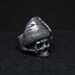 Hand Sculpted Santa Claus Skull Ring : Oxidized Lead Free Pewter, White ...