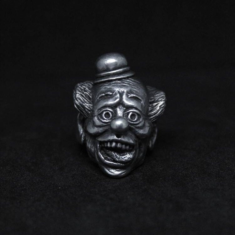 Hand Sculpted Crazy Clown Ring : Oxidized Lead Free Pewter - Etsy
