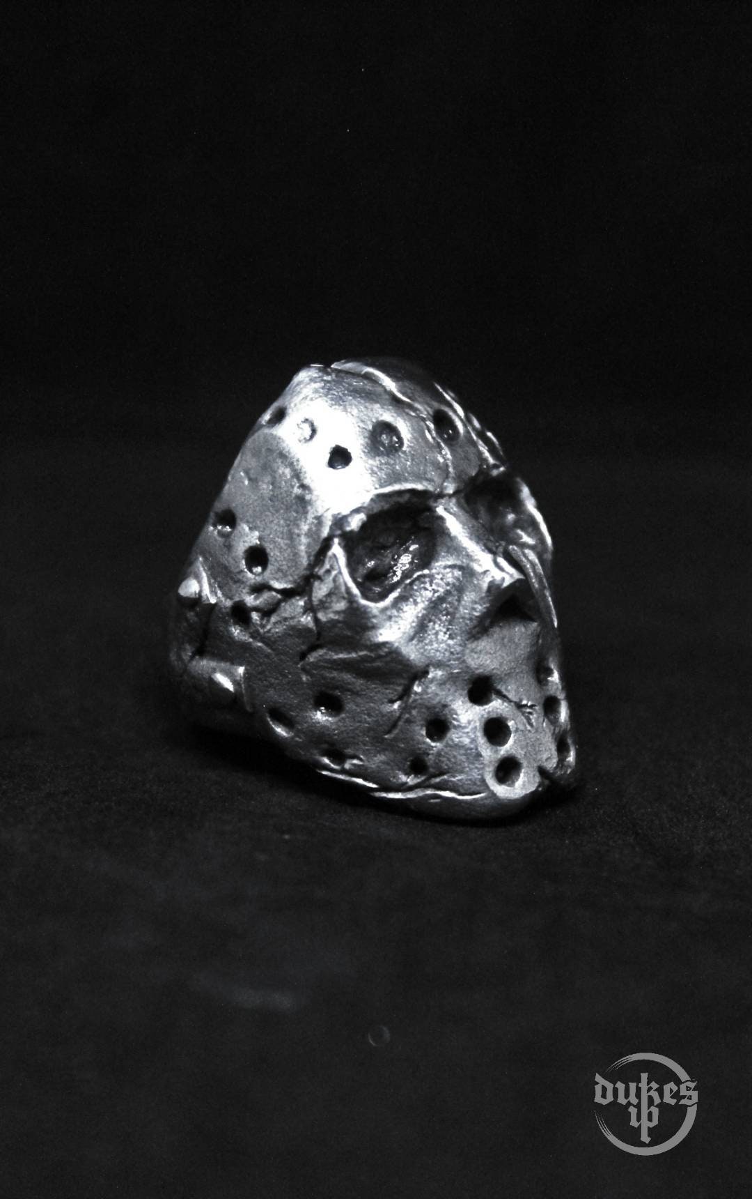 Hand Sculpted Jason Voorhees Pewter Ring : Oxidized Lead Free - Etsy