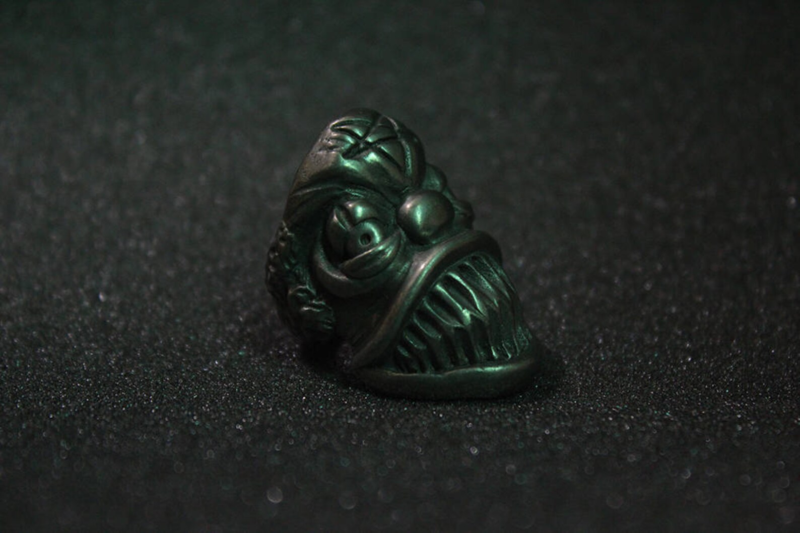 Clown ring skull ring biker ring satanic ring beard | Etsy