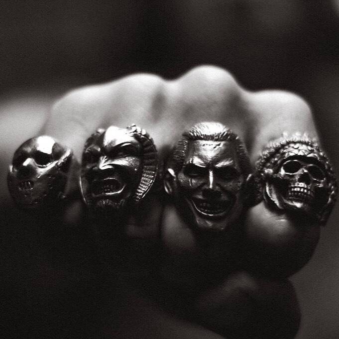 Hand Sculpted Hannibal Lecter Ring : Oxidized Lead Free Pewter, Brass ...
