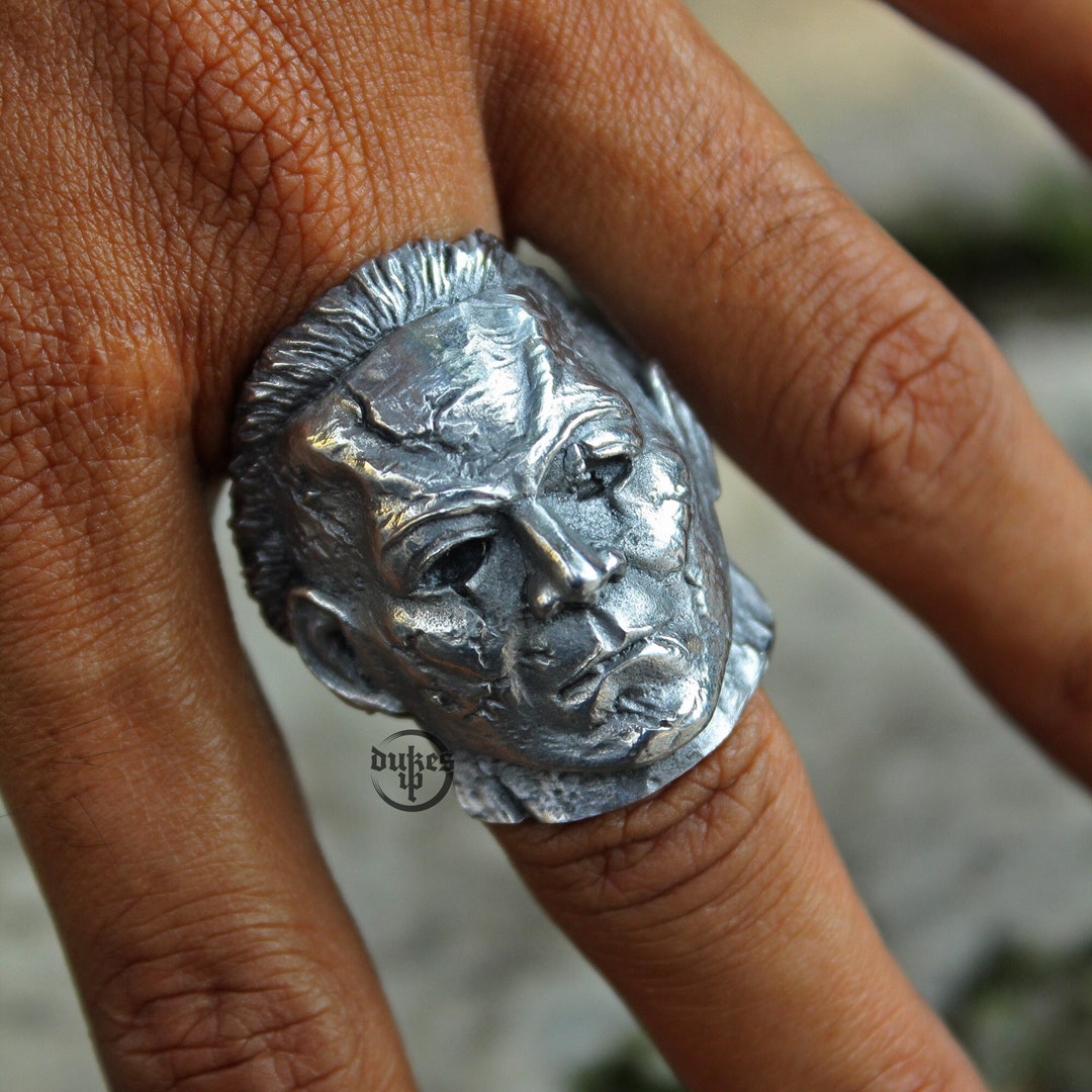 Michael Myers Mask Ring, Boogeyman Ring, Slasher Jewelry, Horror ...