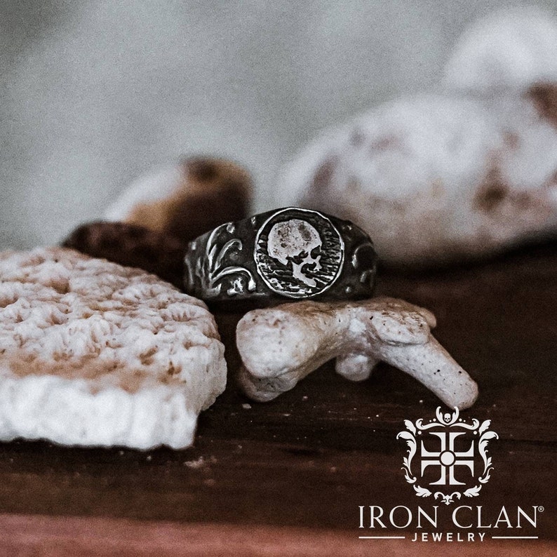 WREATH Signet Ring Handmade Ring Satanic Ring Biker Ring - Etsy