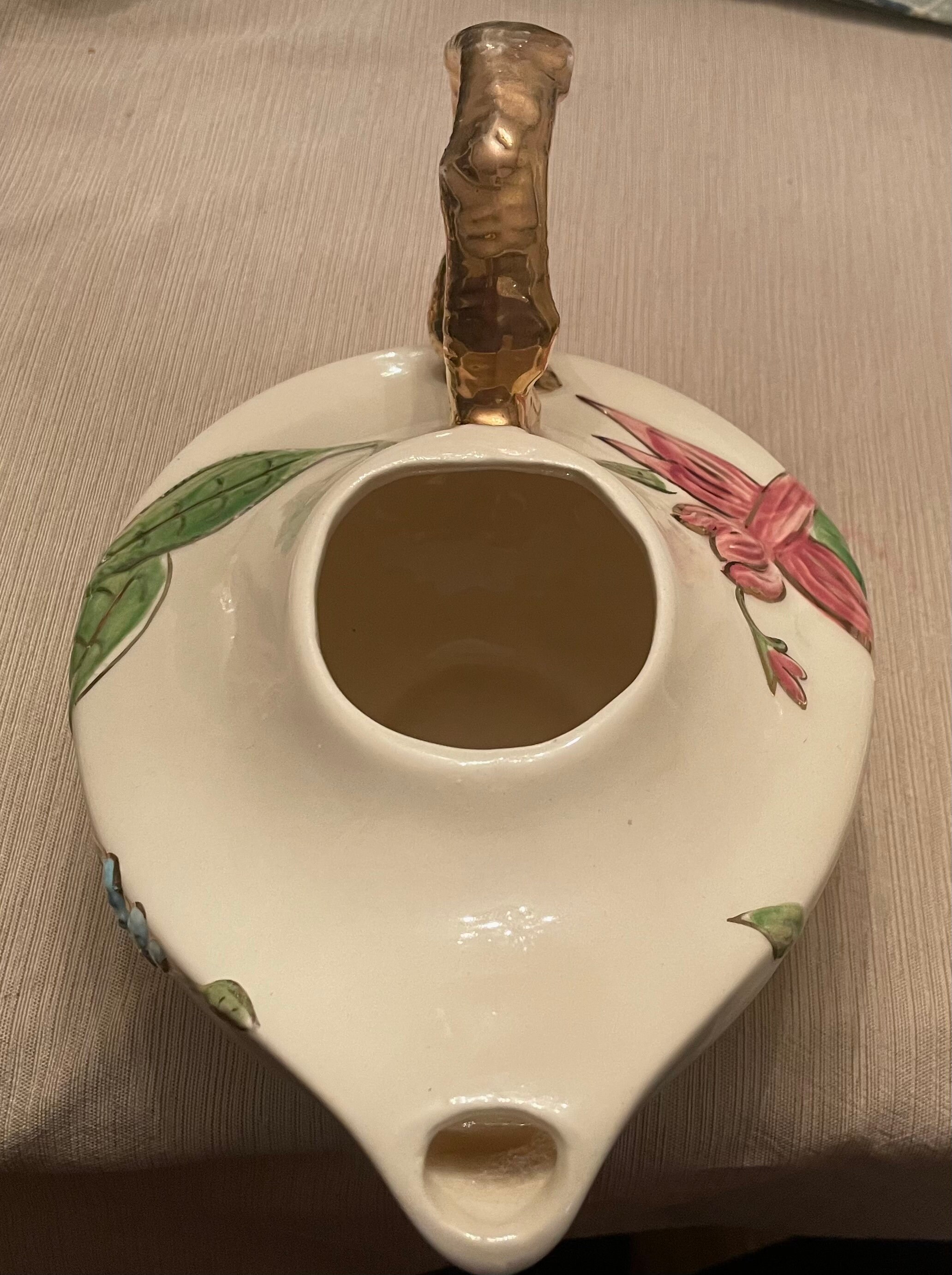 Vintage Hull Teapot Set, Woodland - Pink and Green and Gold High Gloss ...