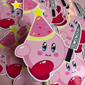 Kirby Vinyl Stickers - Etsy