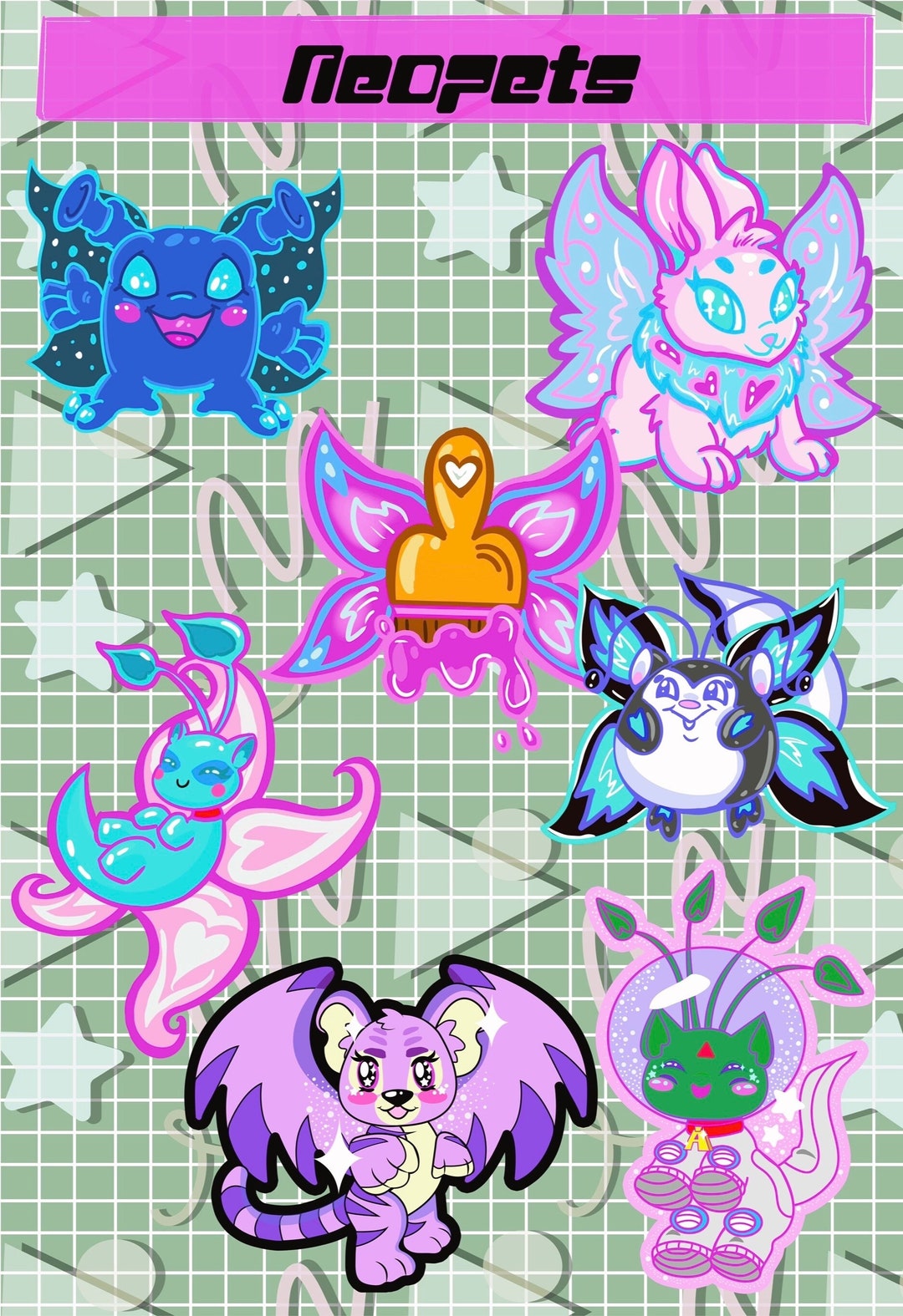 Neopets Vinyl Sticker - Etsy