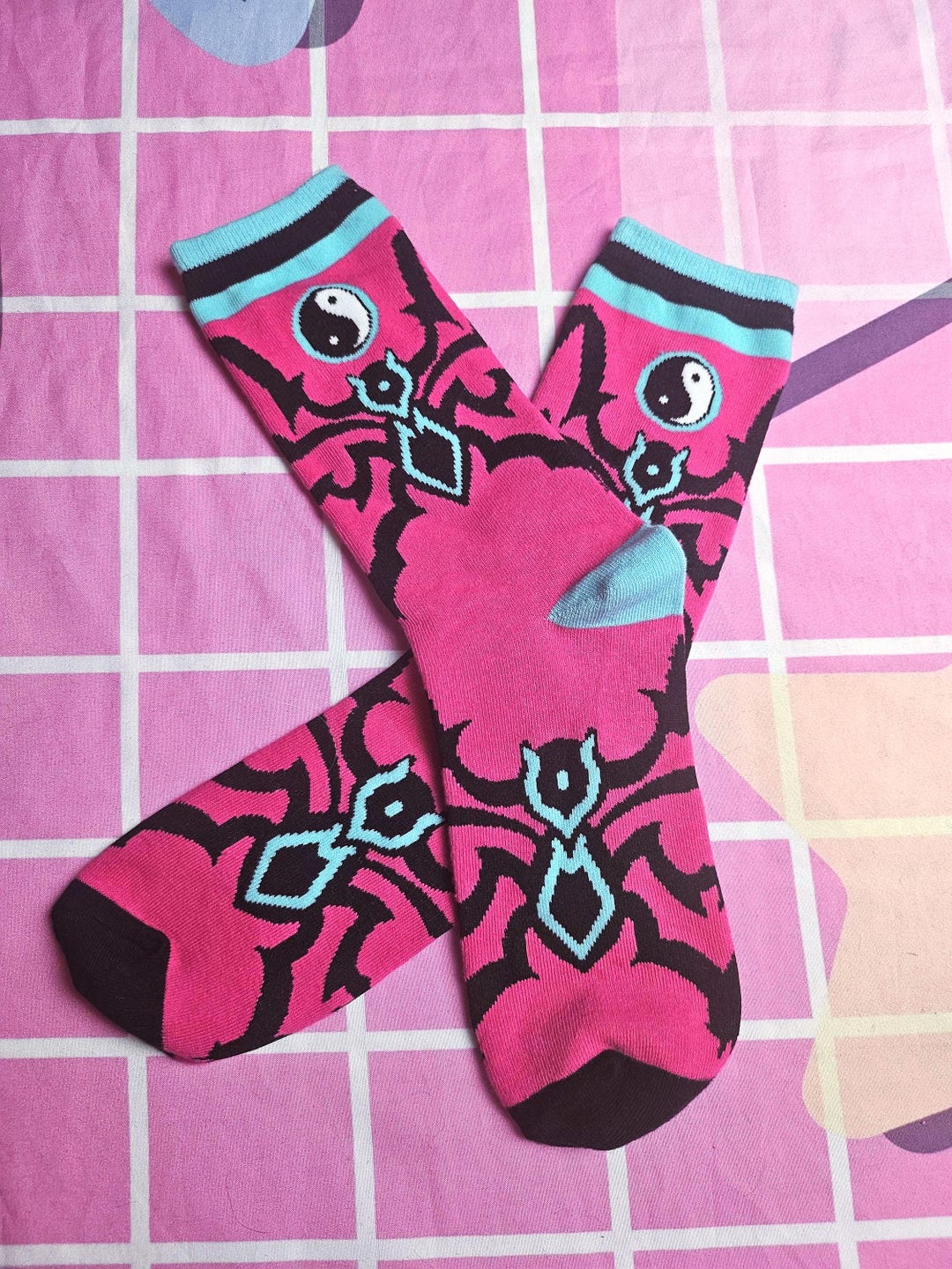 Juri Han Street Fighter 6 Gamer Inspired Knit Socks - Etsy