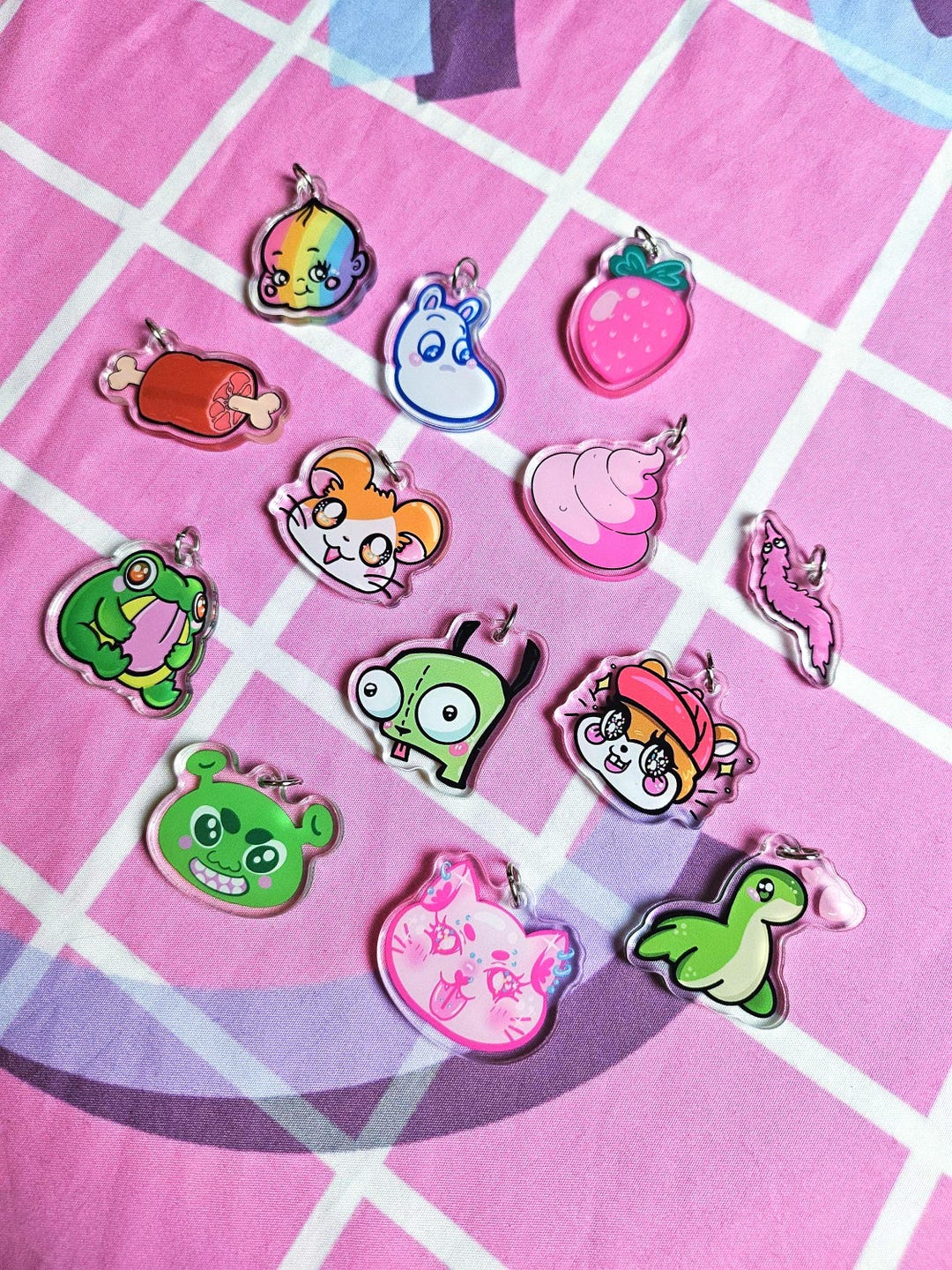 Phone Charms Gamer Nerd Nostalgic Retro Kawaii 1.5 Inches Phone Charm ...