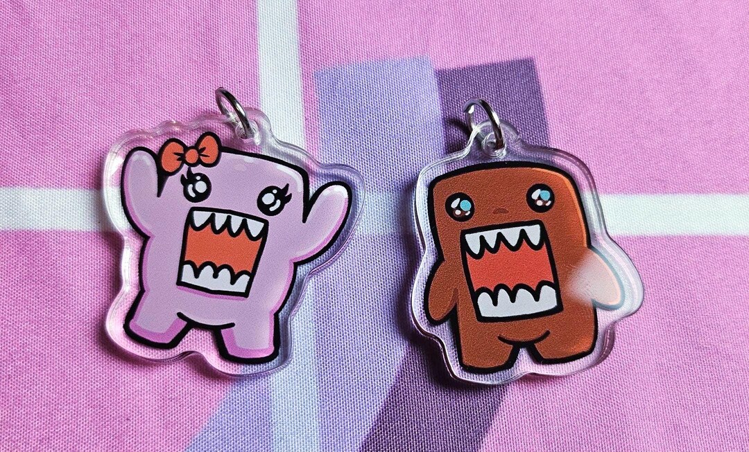 Domo Nostalgic Scene Emo Kawaii 1.5 Inches Phone Charm Strap - Etsy