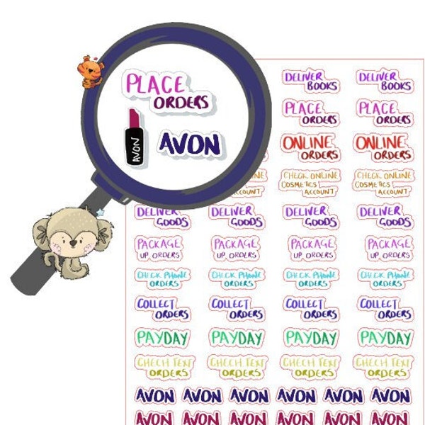 Avon Stickers - Etsy