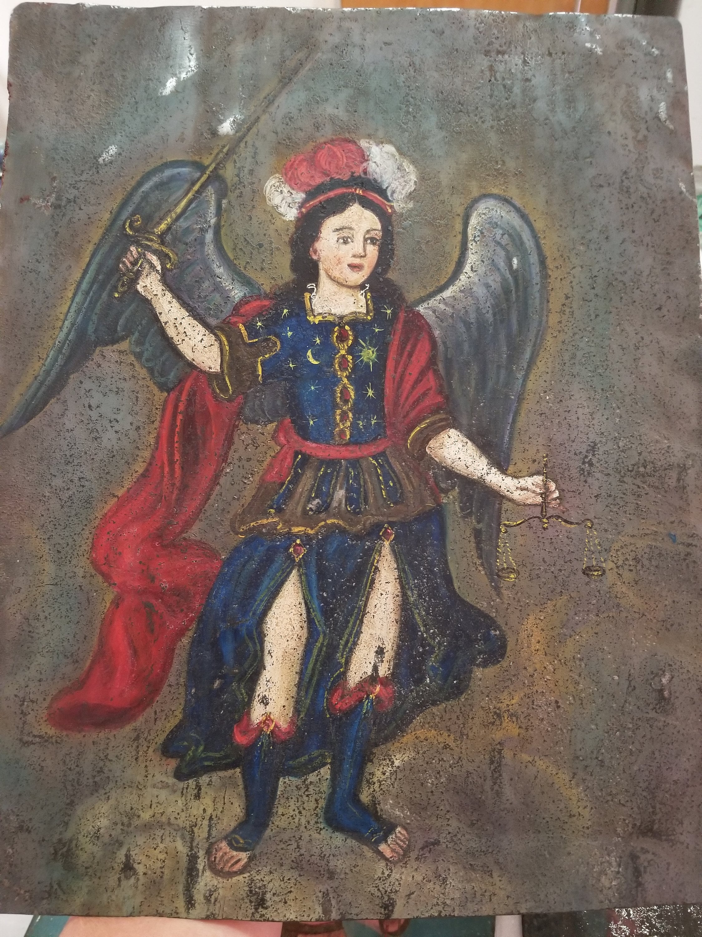 Mexican Saint Michael Archangel 1970's - Etsy