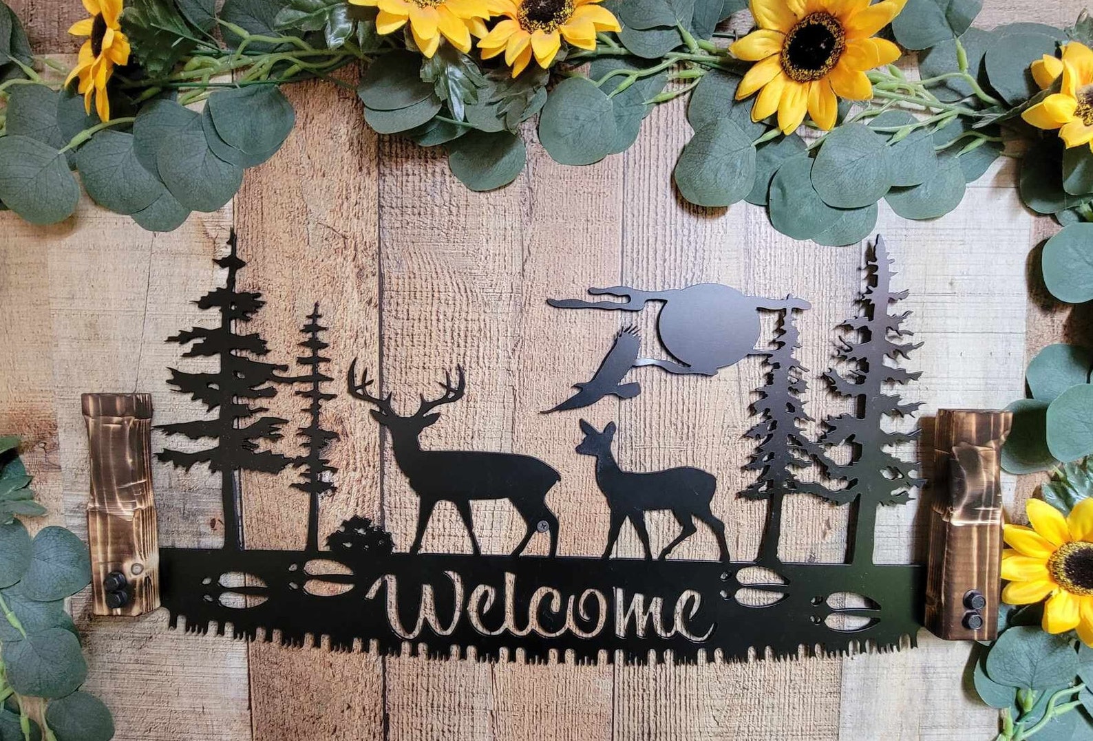 Wildlife Scene Cross Cut Saw With Hand Widdled Handles - Crosscut Saw ...
