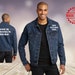 CUSTOM Men's Denim Jacket / Men's Jean Jacket / Embroidered Jacket ...