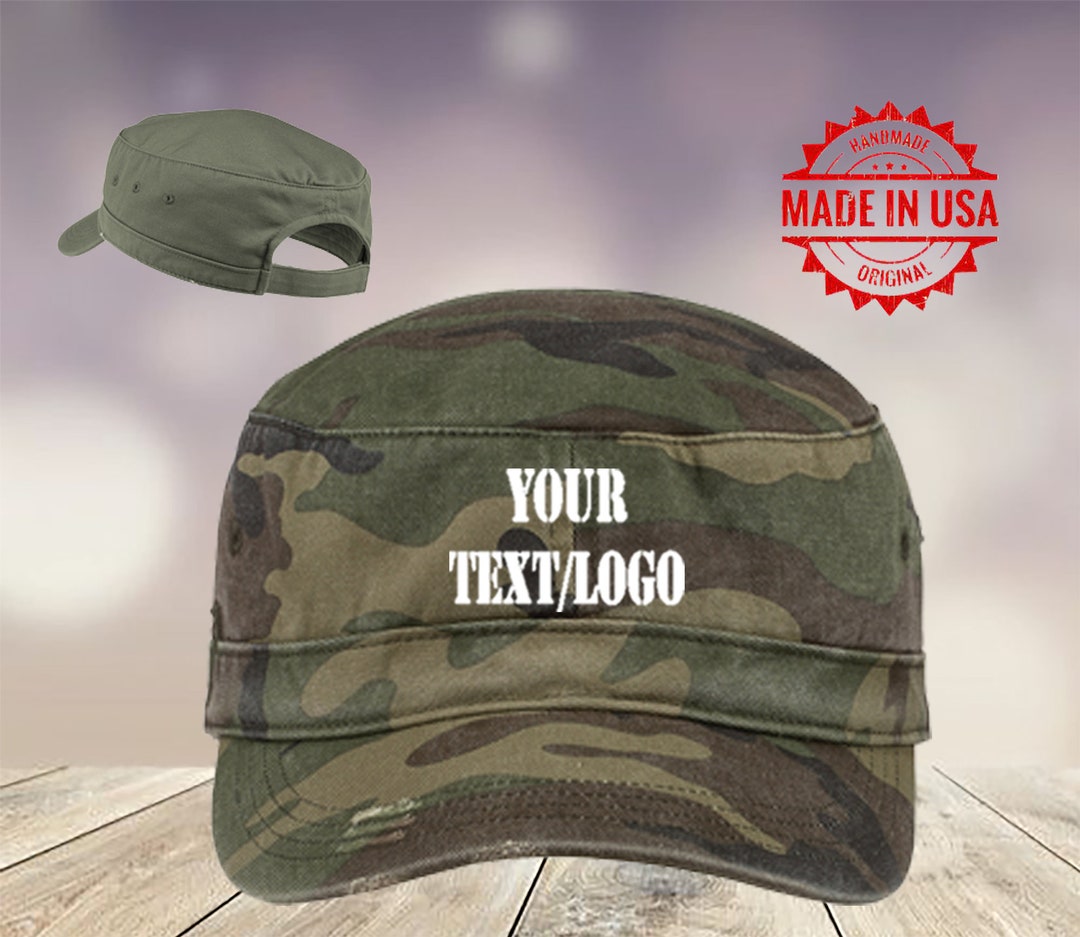 Custom Embroidered Military Style Hats/ Custom Military Hat/ Custom Cap ...