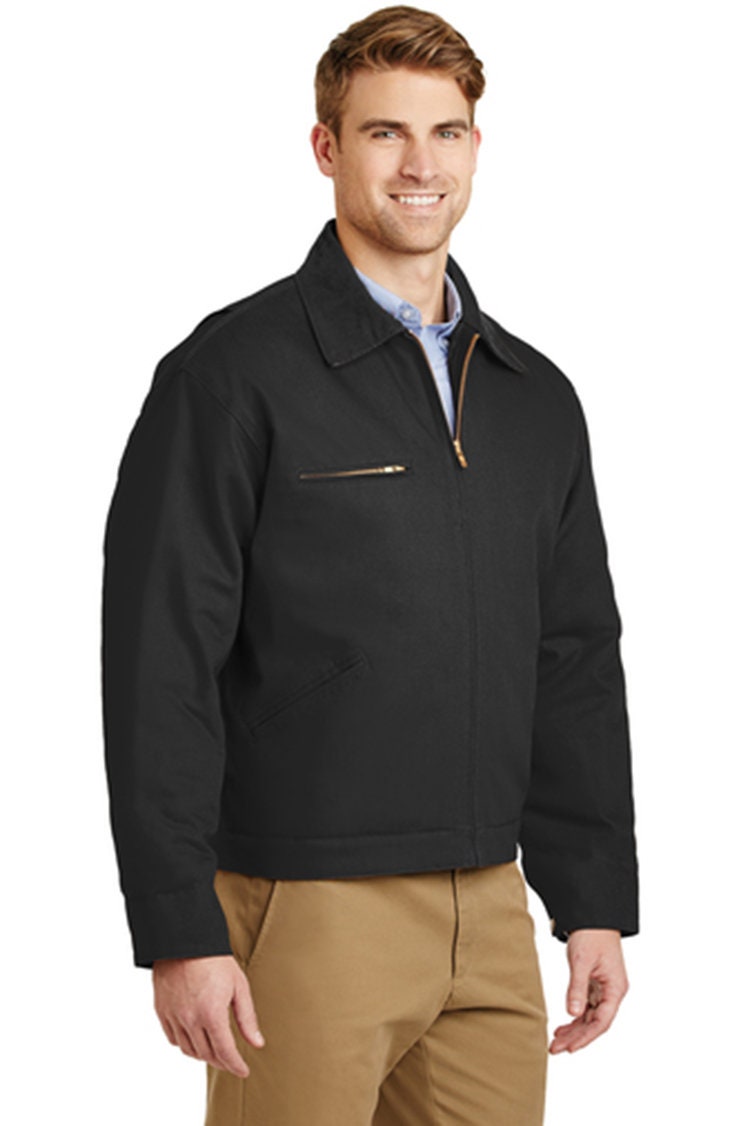 Custom Embroidered Duck Cloth Work Jacket/ Embroidered Jacket/ Design ...