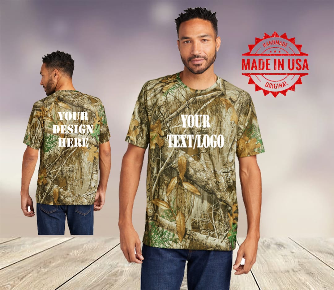 CUSTOM Embroidered Camo Tshirt / Custom Hunting Shirt/ Personalized ...