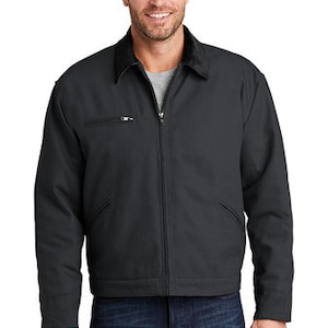 Custom Embroidered Duck Cloth Work Jacket/ Embroidered Jacket/ Design ...